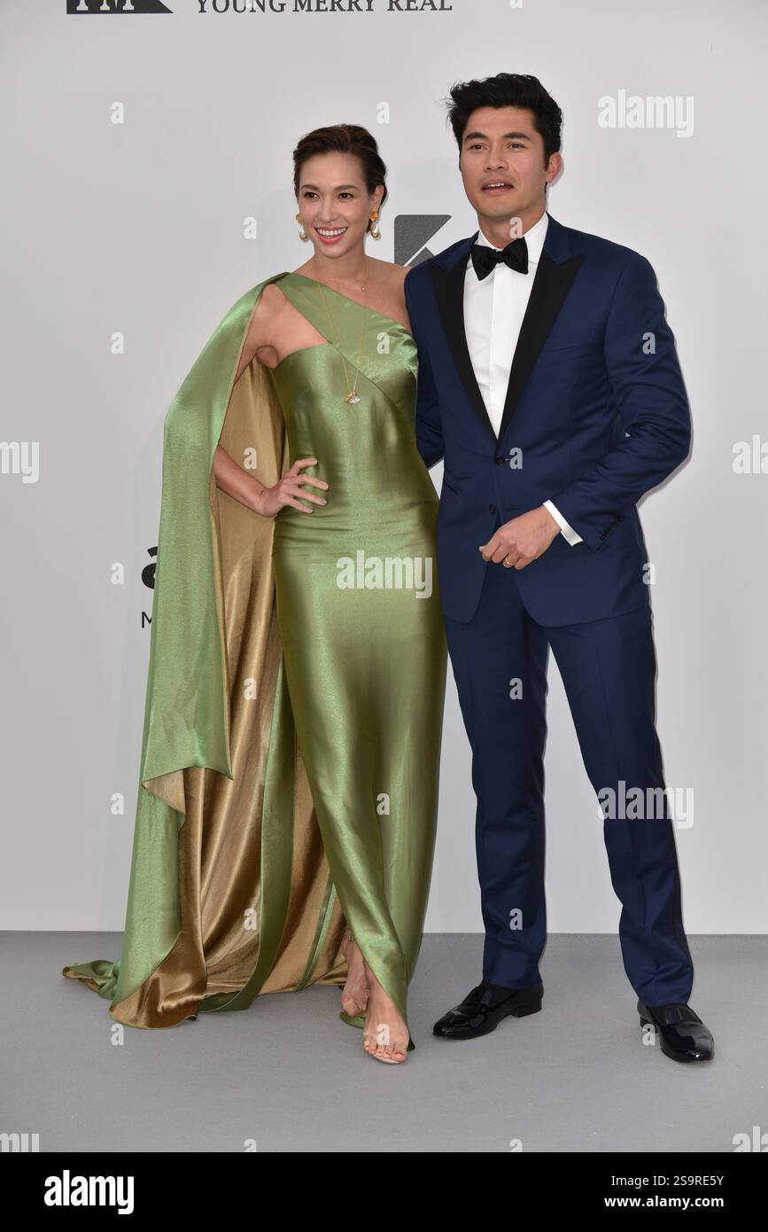 Henry Golding and Liv LoamfAR Cannes Gala 2019 at Hotel du Cap-Eden-Roc ...