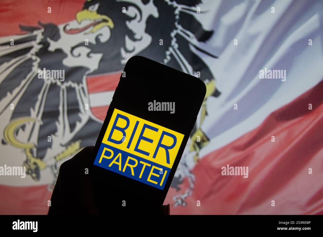 Rheinbach, Germany 26 January 2025, The logo of the party "Bier Partei ...