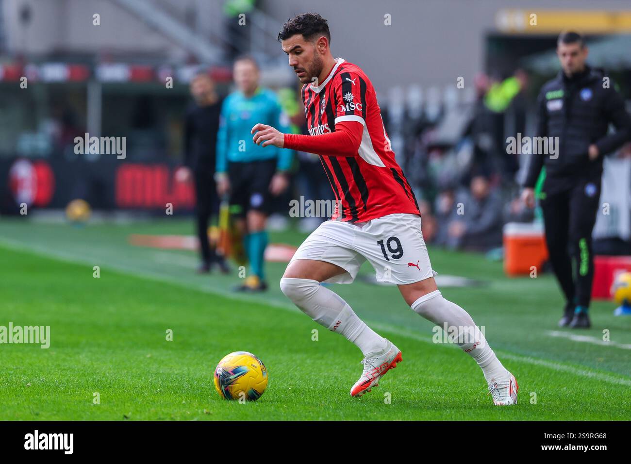 Milan, Italy. 26th Jan, 2025. Theo Hernandez of AC Milan seen in action ...