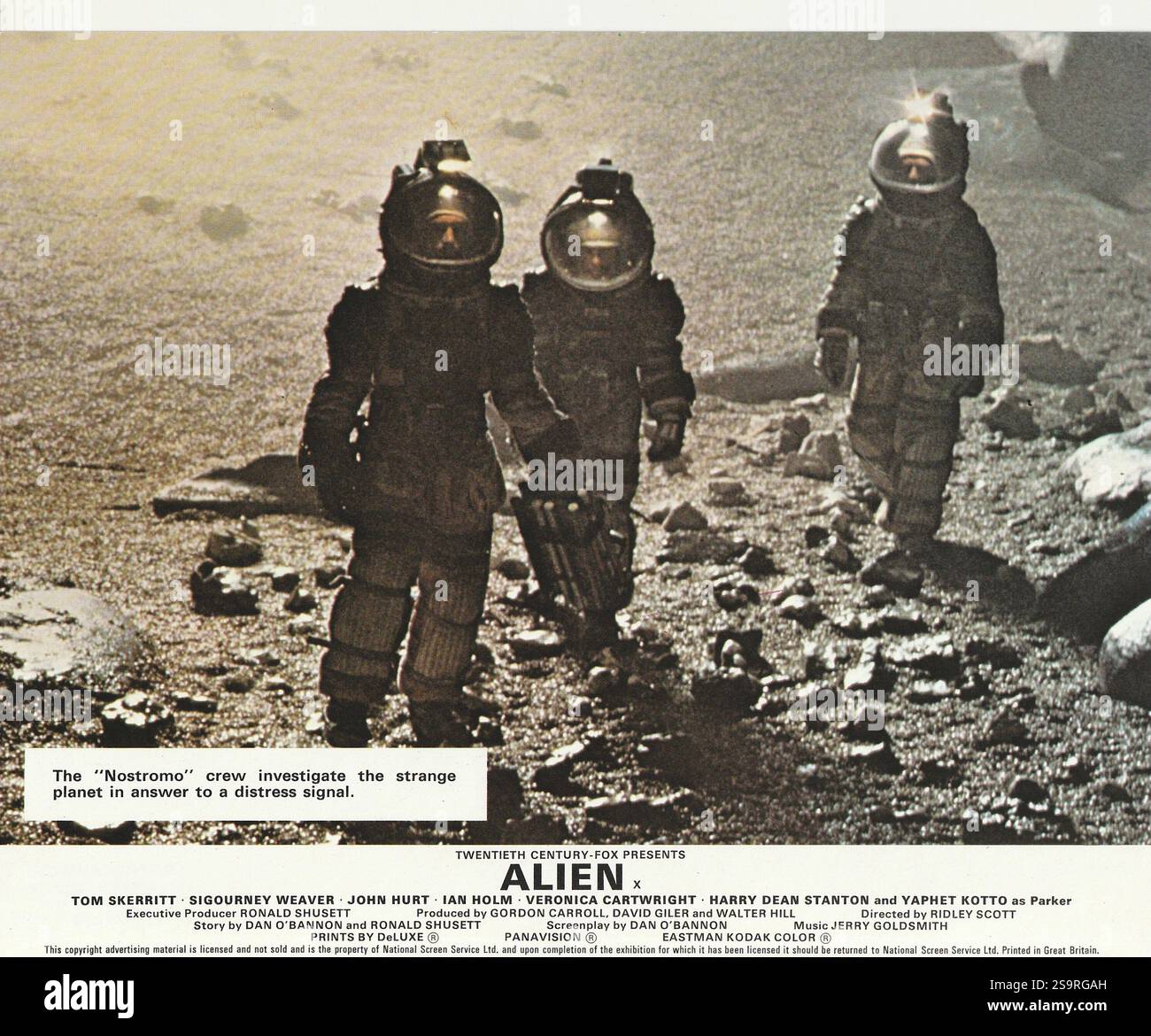 Alien (20th Century Fox, 1979). Starring Sigourney Weaver, Tom Skerritt ...