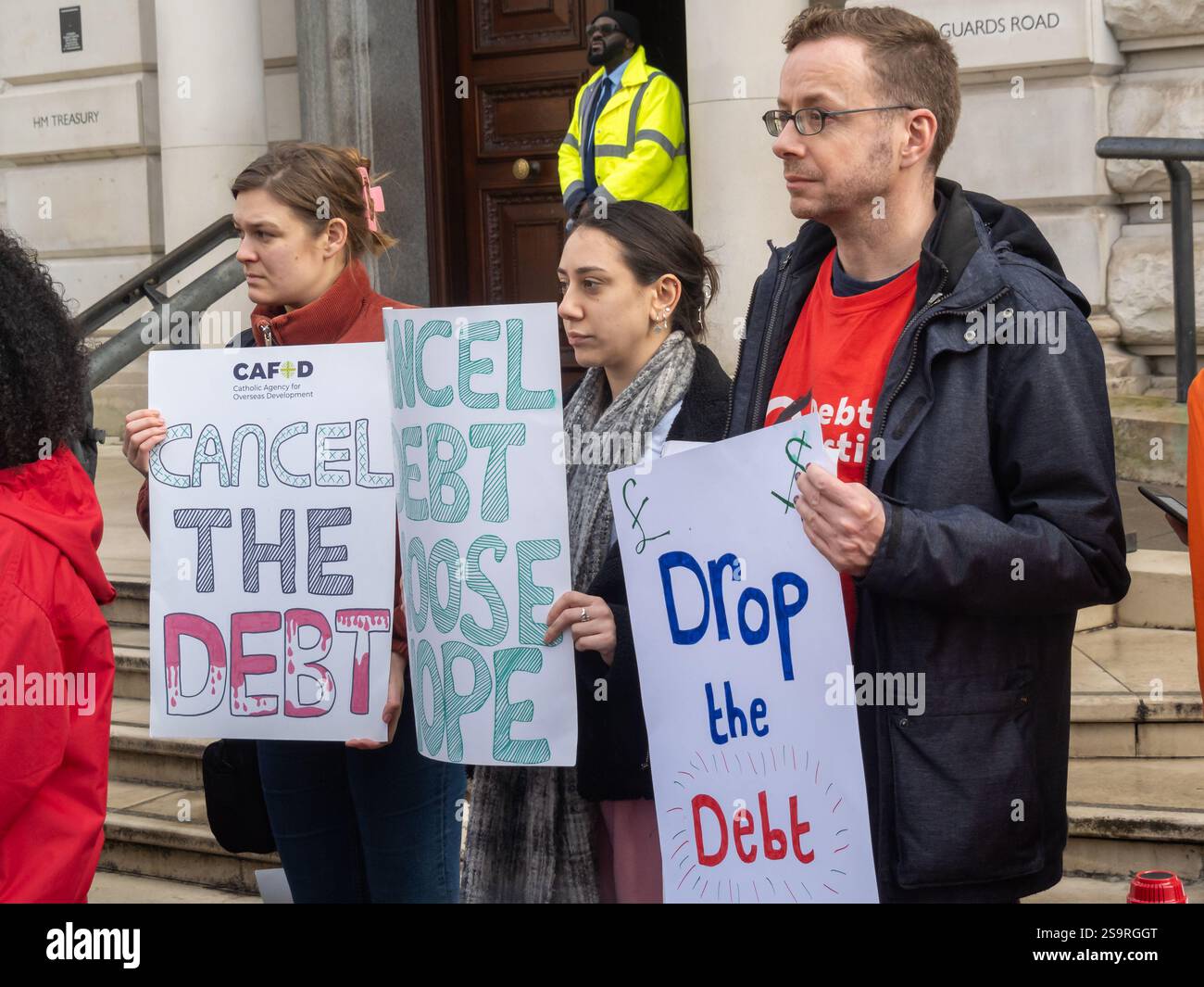 London, UK. 27 Jan 2025. At the start of Jubilee Year 2025 campaigners ...