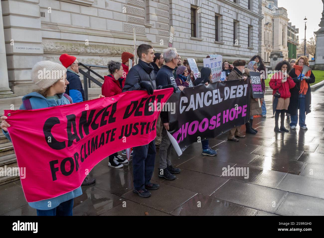 London, UK. 27 Jan 2025. Heidi Chow, Debt Justice. At the start of ...