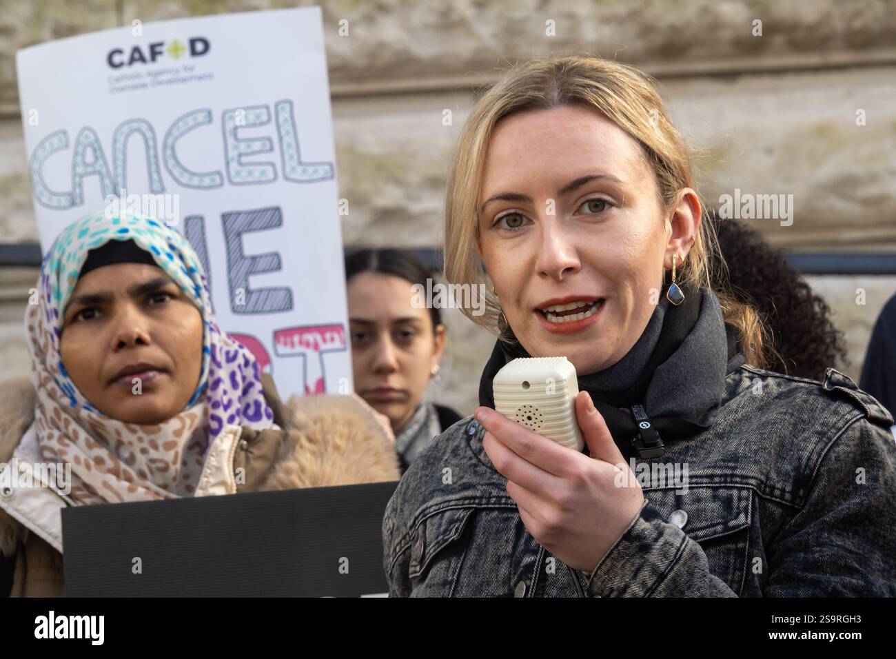 London, UK. 27 Jan 2025. Maria Finnerty, CAFOD. At the start of Jubilee ...