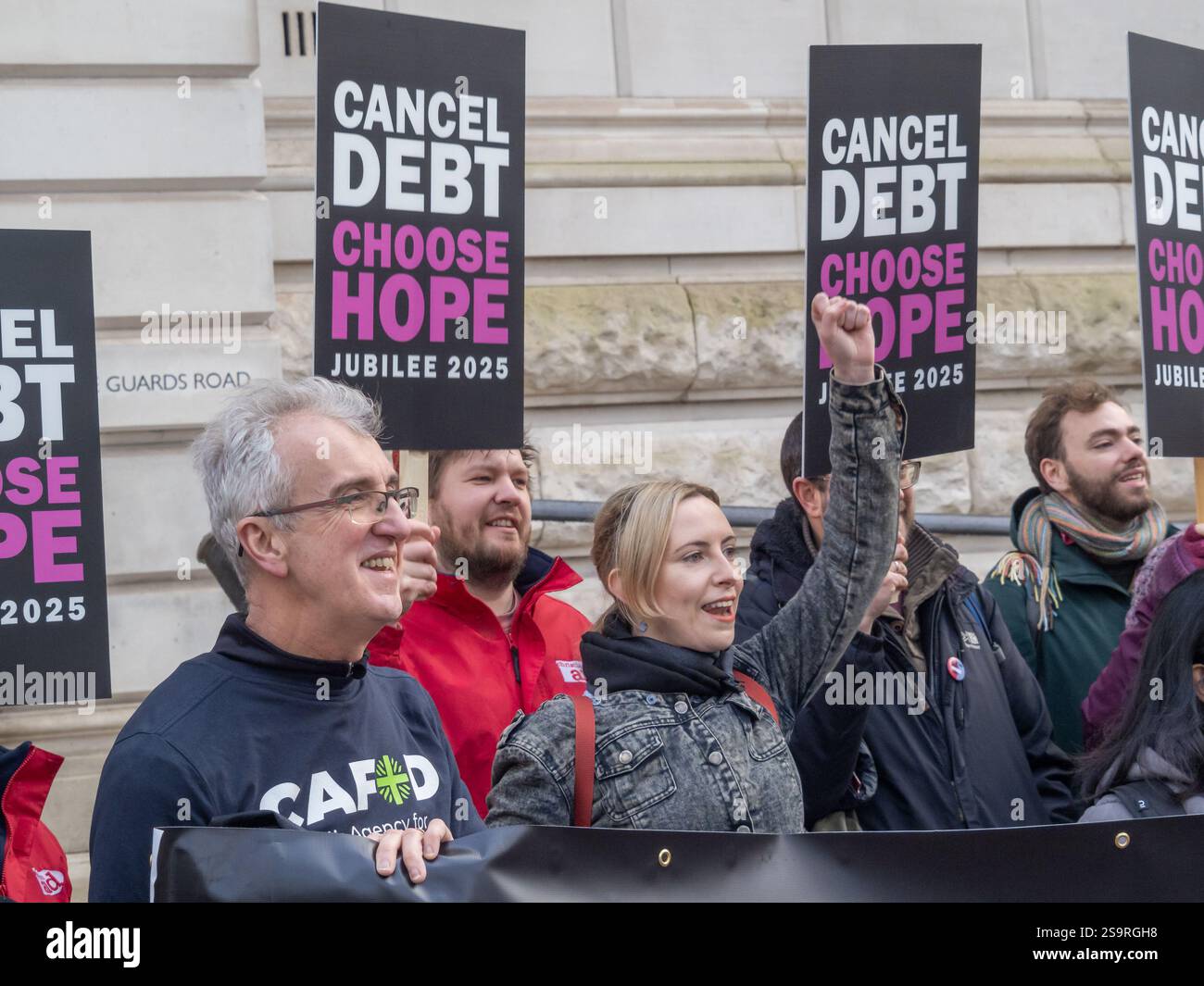 London, UK. 27 Jan 2025. At the start of Jubilee Year 2025 campaigners ...