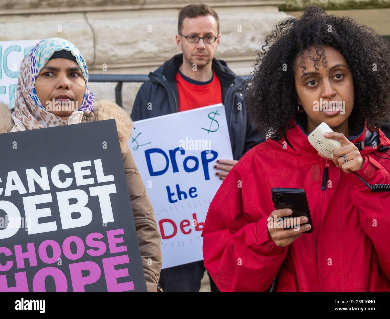 London, UK. 27 Jan 2025. At the start of Jubilee Year 2025 campaigners ...