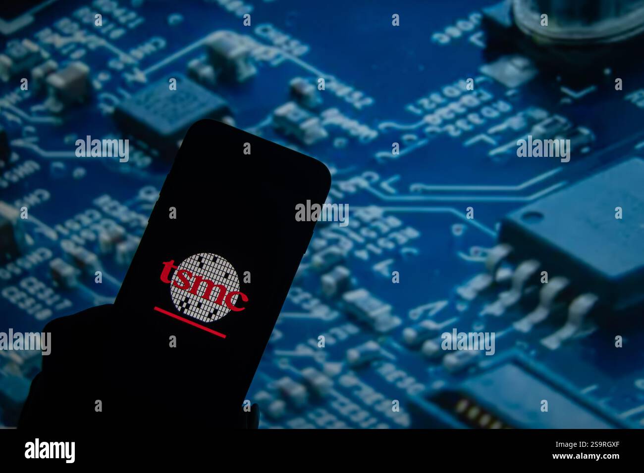 Rheinbach, Germany 26 January 2025, The brand logo of the semiconductor ...