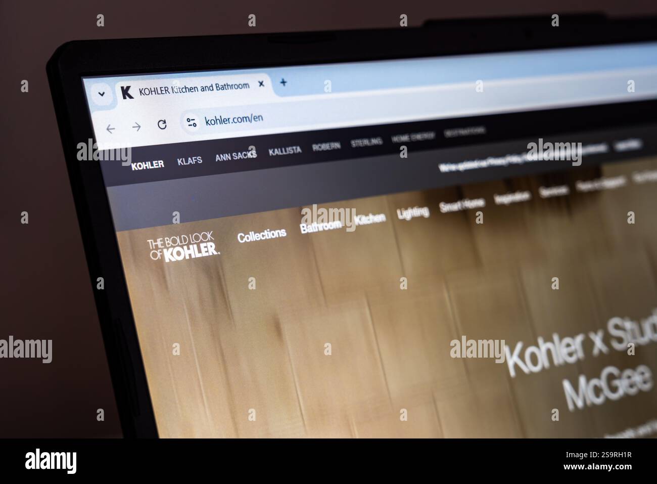 New York, USA - January 22, 2025: Kohler kitchen and bathroom design ...