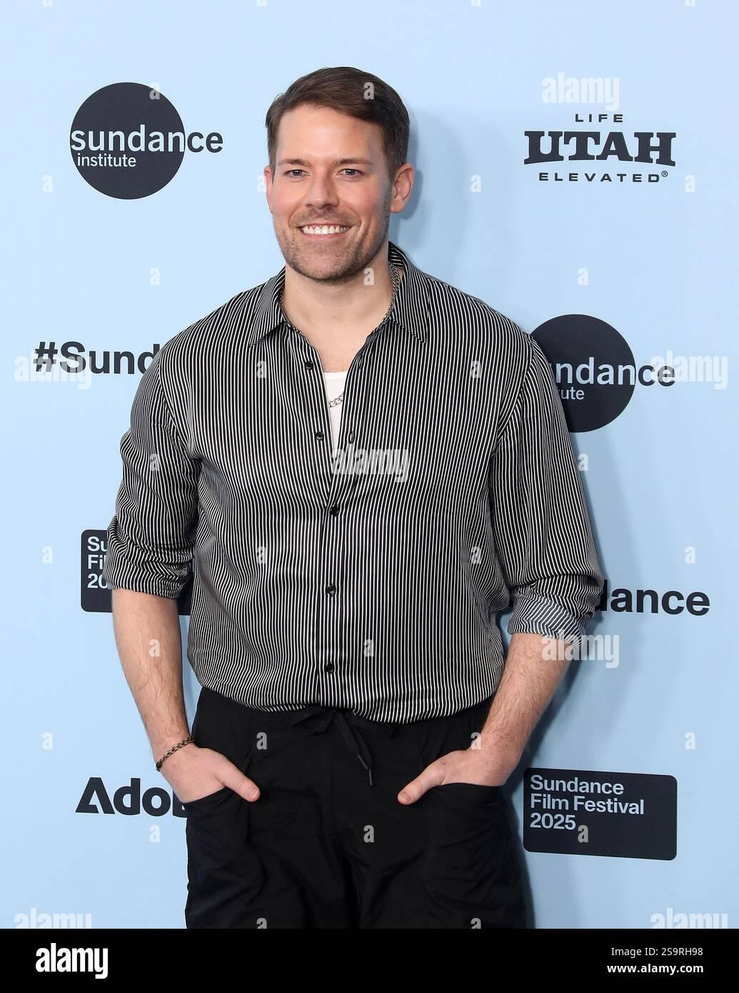 Park City, USA. 27th Jan, 2025. Brandon Bieber attends the "Kiss Of The ...