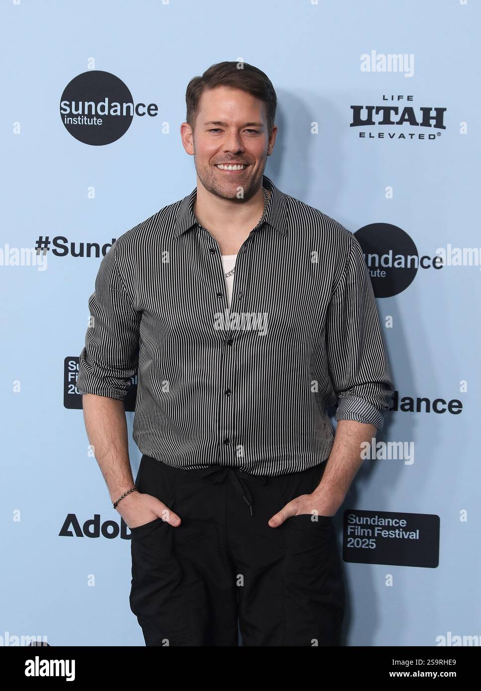 Park City, USA. 27th Jan, 2025. Brandon Bieber attends the "Kiss Of The ...