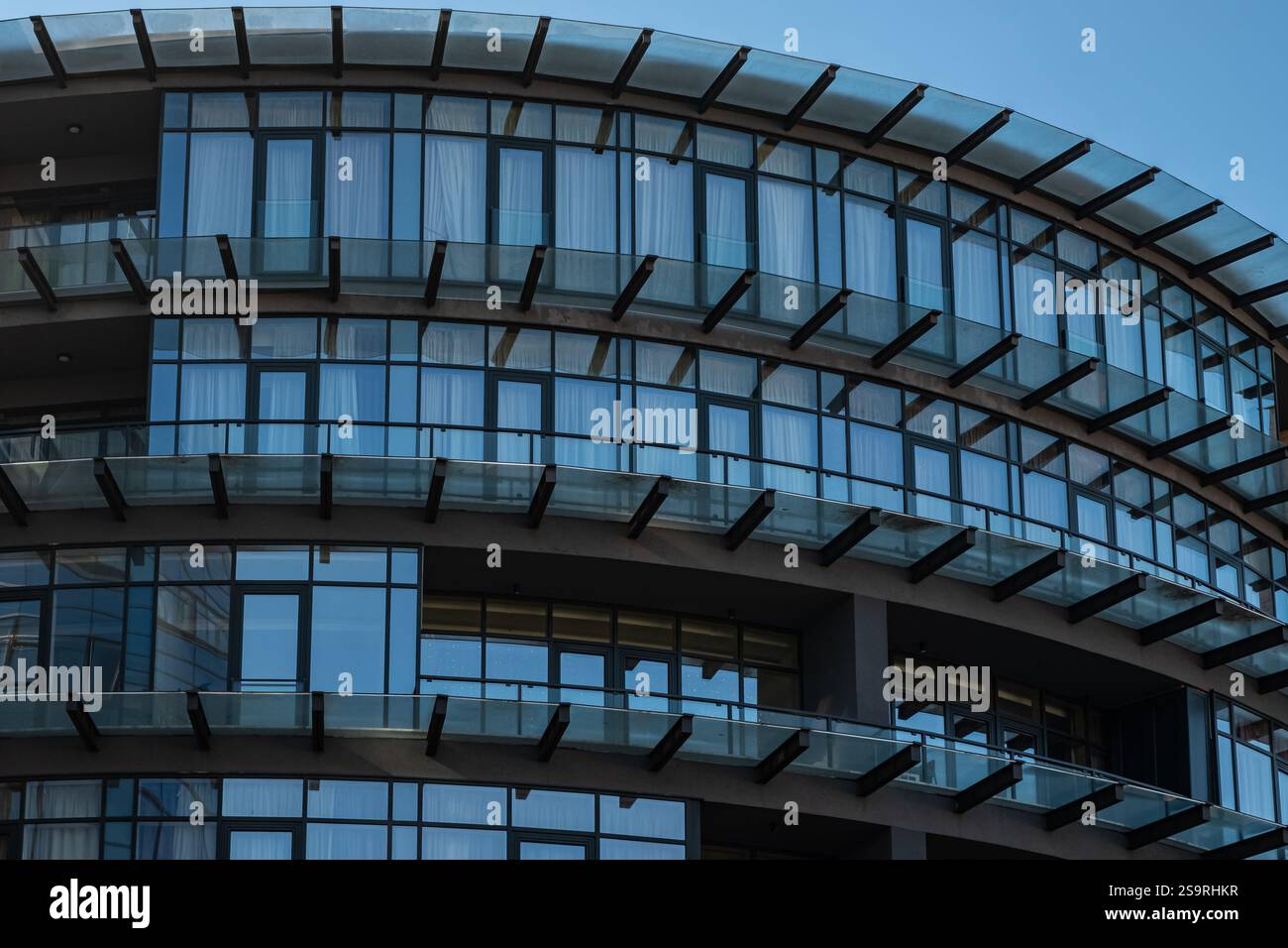 Contemporary Architectural Design Featuring Modern Facade and Glass Elements. Architectural ...