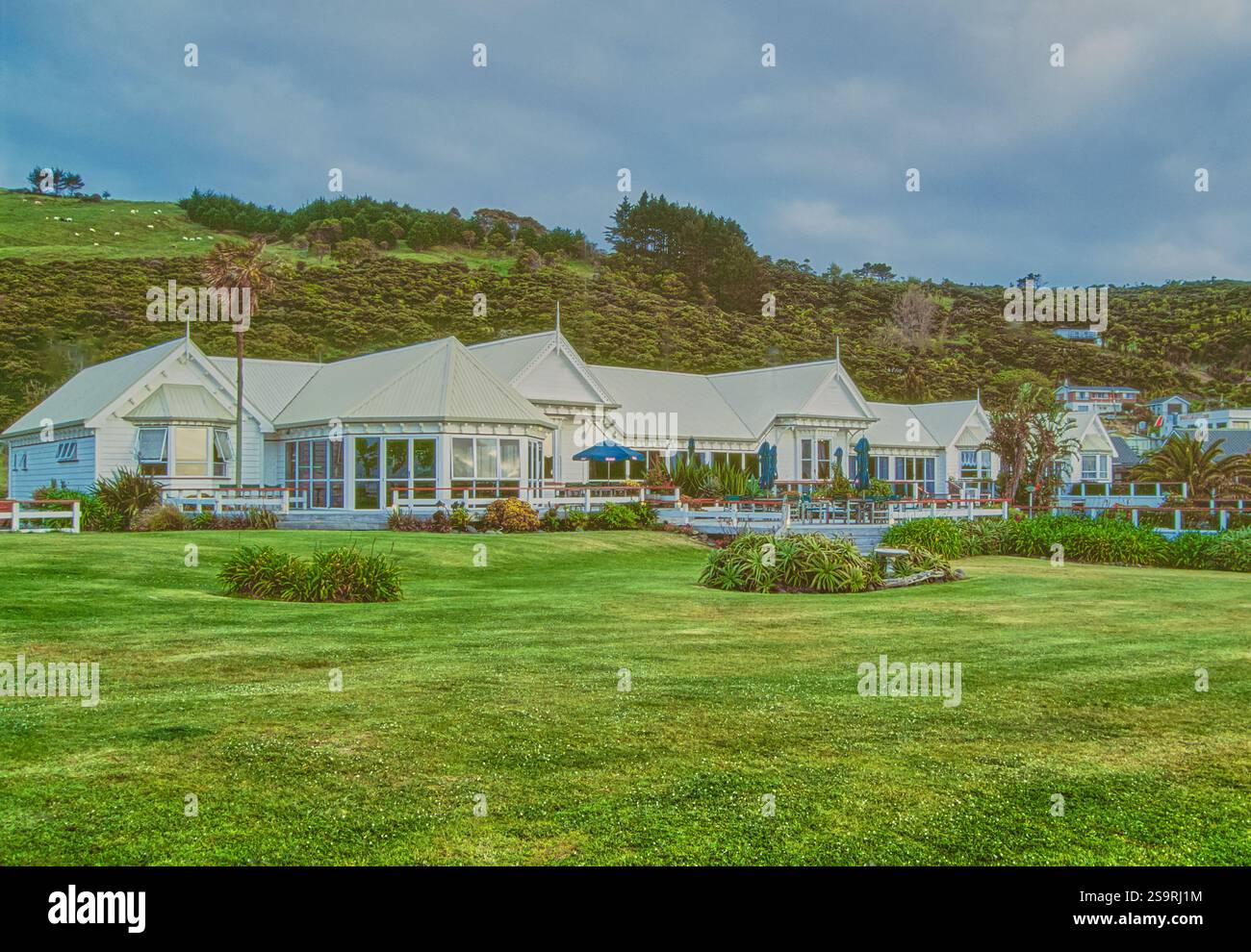 New Zeland, Omapere, west coast of the north island, tourist facilities ...