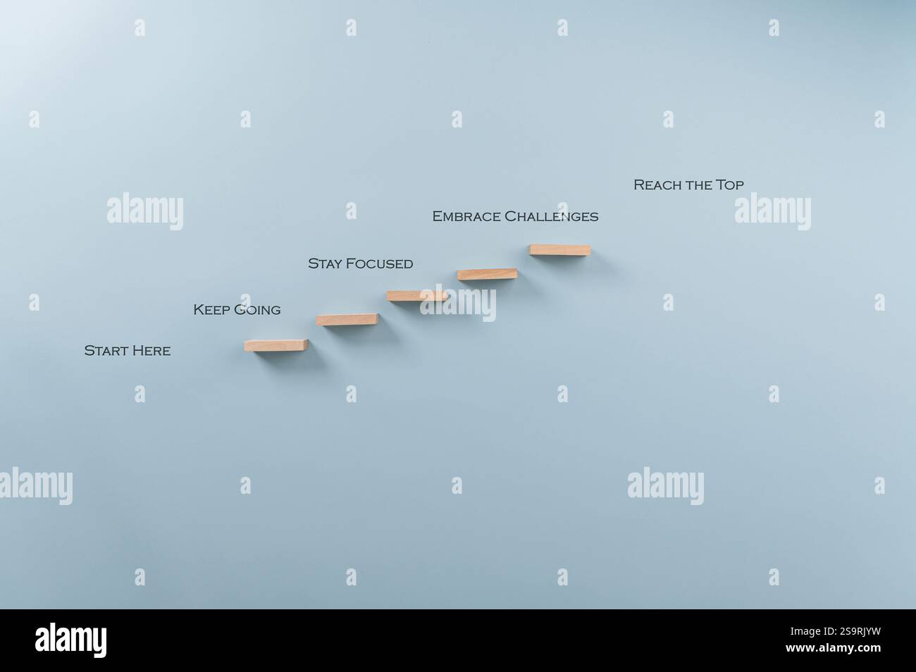 A minimalistic staircase design symbolizing progress with motivational ...