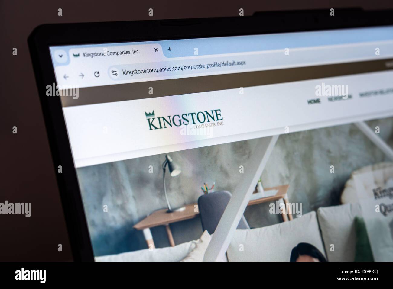 New York, USA - January 22, 2025: Kingstone Companies Inc website on ...