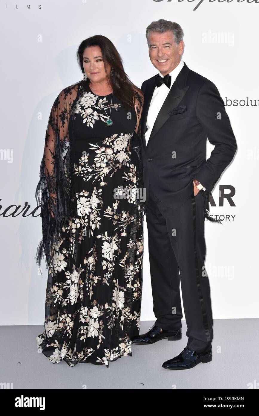 Pierce Brosnan and wife Keely Shaye Smitharrivals at 25th annual amfAR ...
