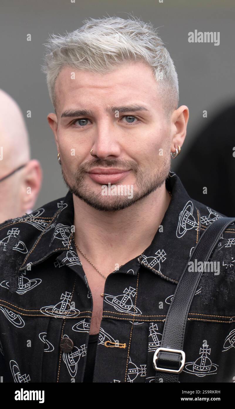 Danny Beard following the funeral of The Vivienne at St Margaret's ...