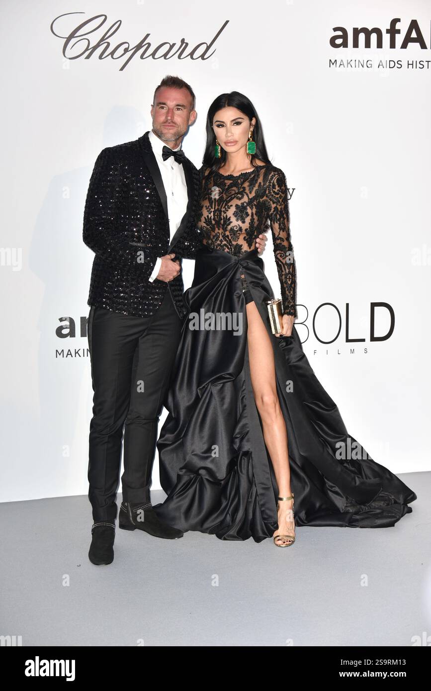 Phillip Plein and Morgan Osmanarrivals at 25th annual amfAR Gala at ...