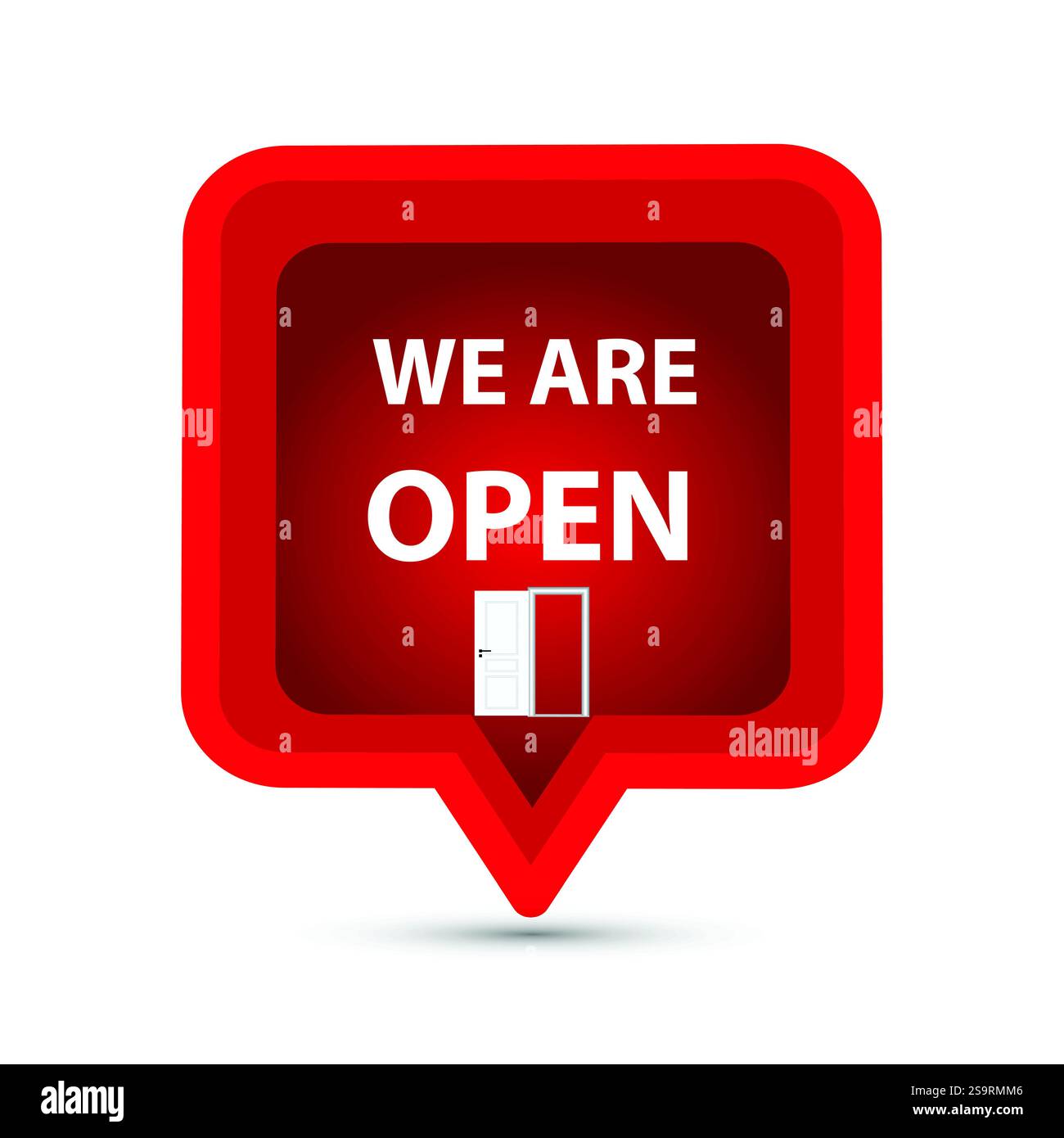 Ready shop speech bubble Stock Vector Images - Alamy