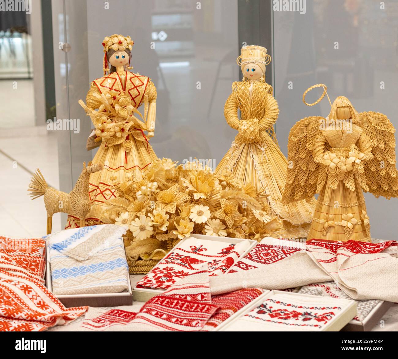 Traditional belarusian embroidered linen handkerchiefs, towels and ...