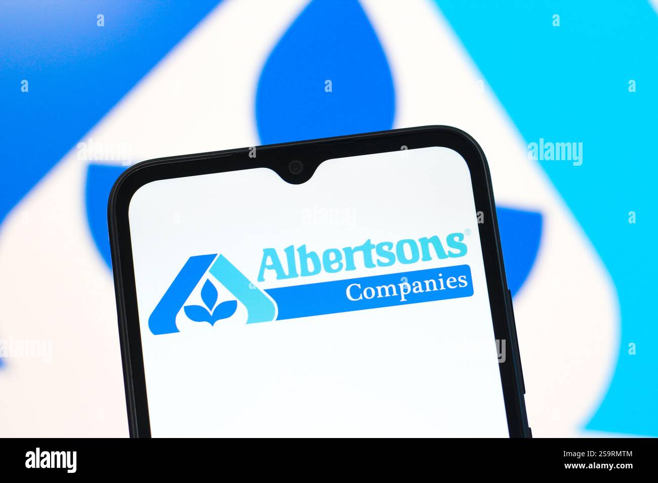 Canada. 27th Jan, 2025. In this photo illustration, the Albertsons logo ...