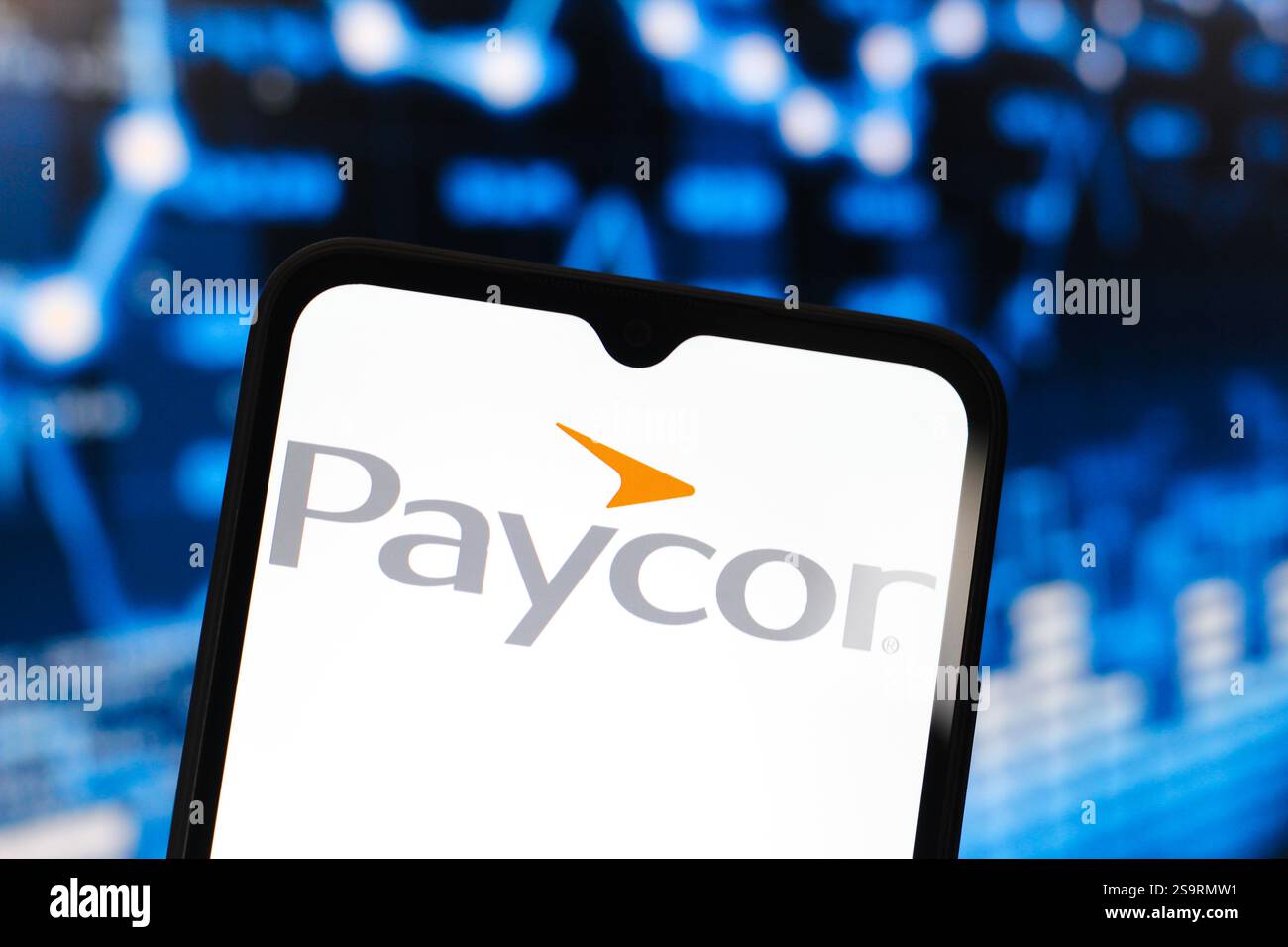 Canada. 27th Jan, 2025. In this photo illustration, the Paycor logo is ...