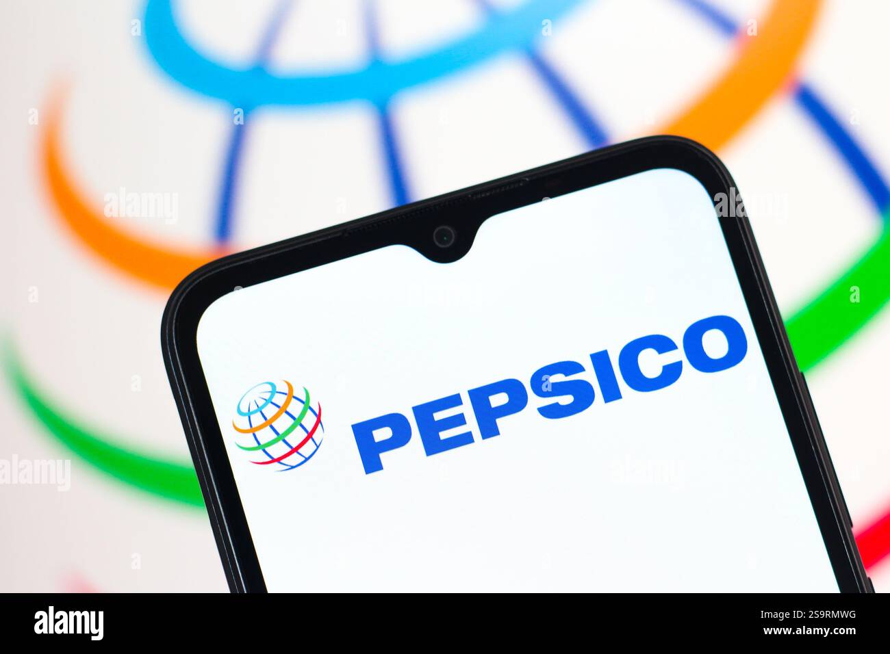Canada. 27th Jan, 2025. In this photo illustration, the PepsiCo logo is ...
