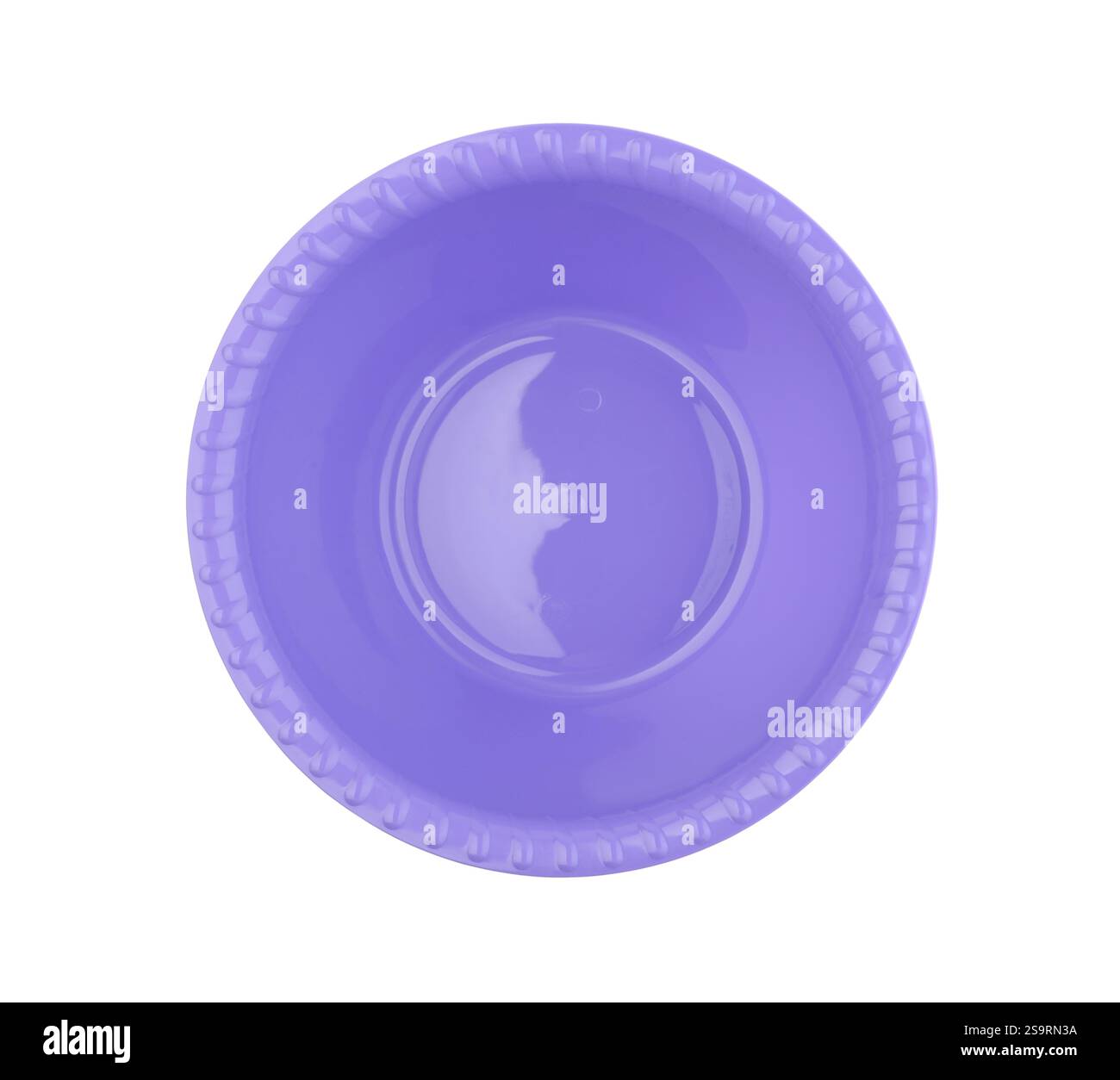 New plastic deep plate isolated on white Stock Photo - Alamy