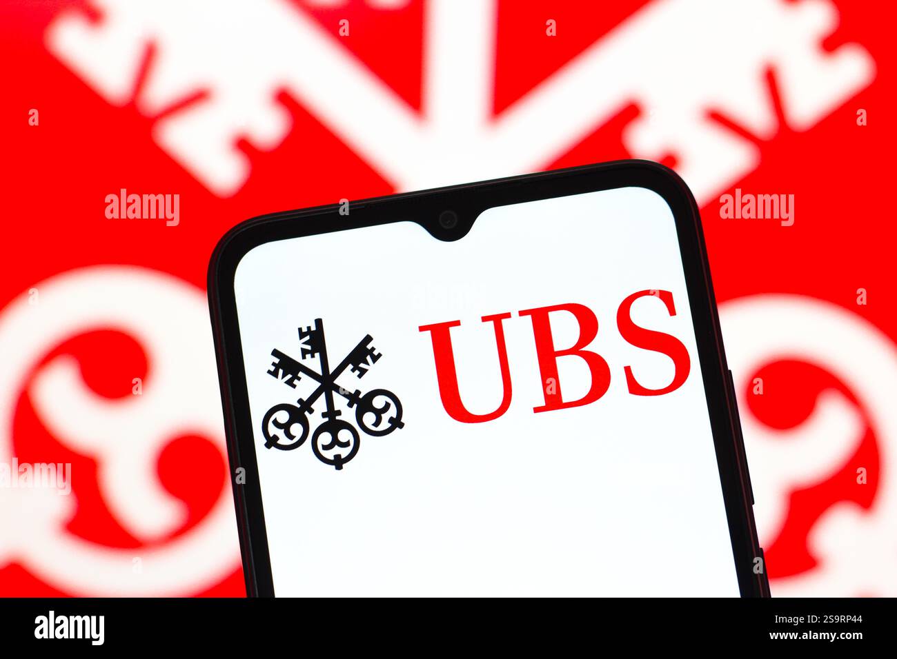 Canada. 27th Jan, 2025. In this photo illustration, the UBS AG logo is ...