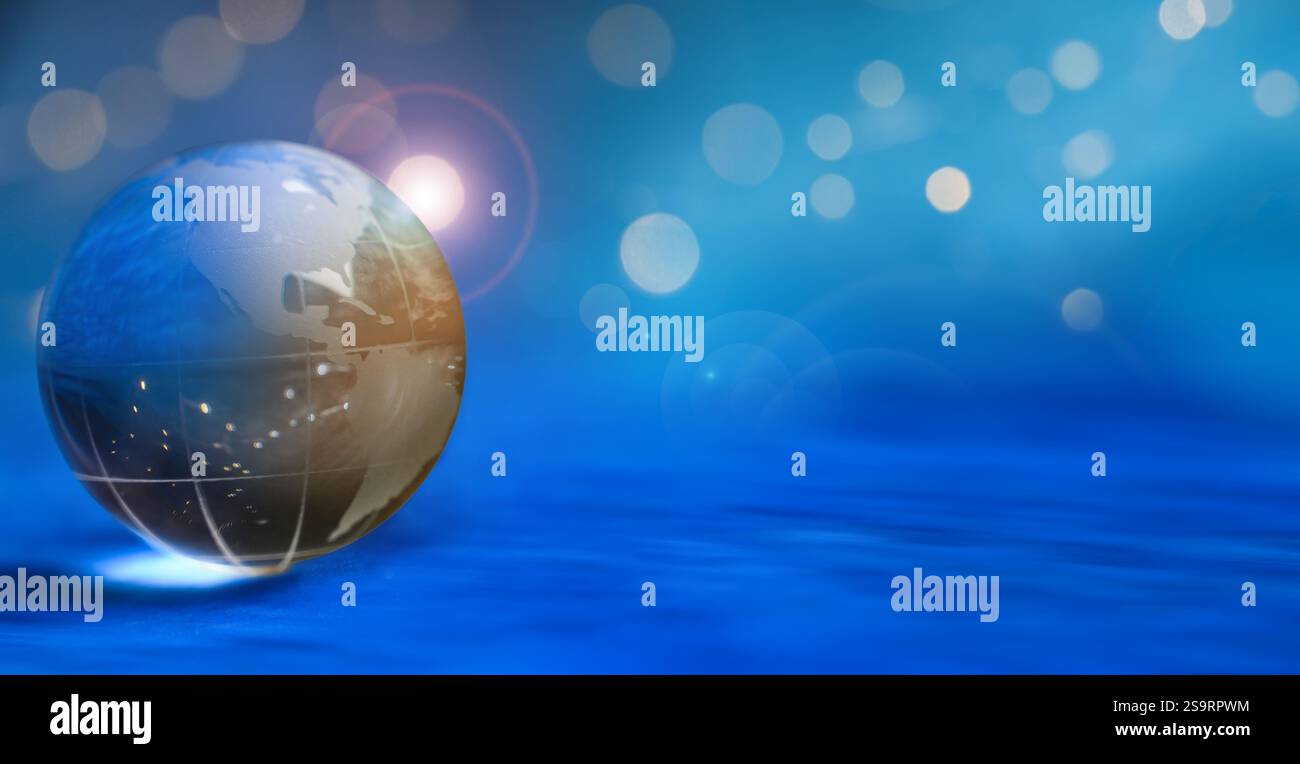 Glass us globe sphere - usa canada patriot earth ball world economy ...