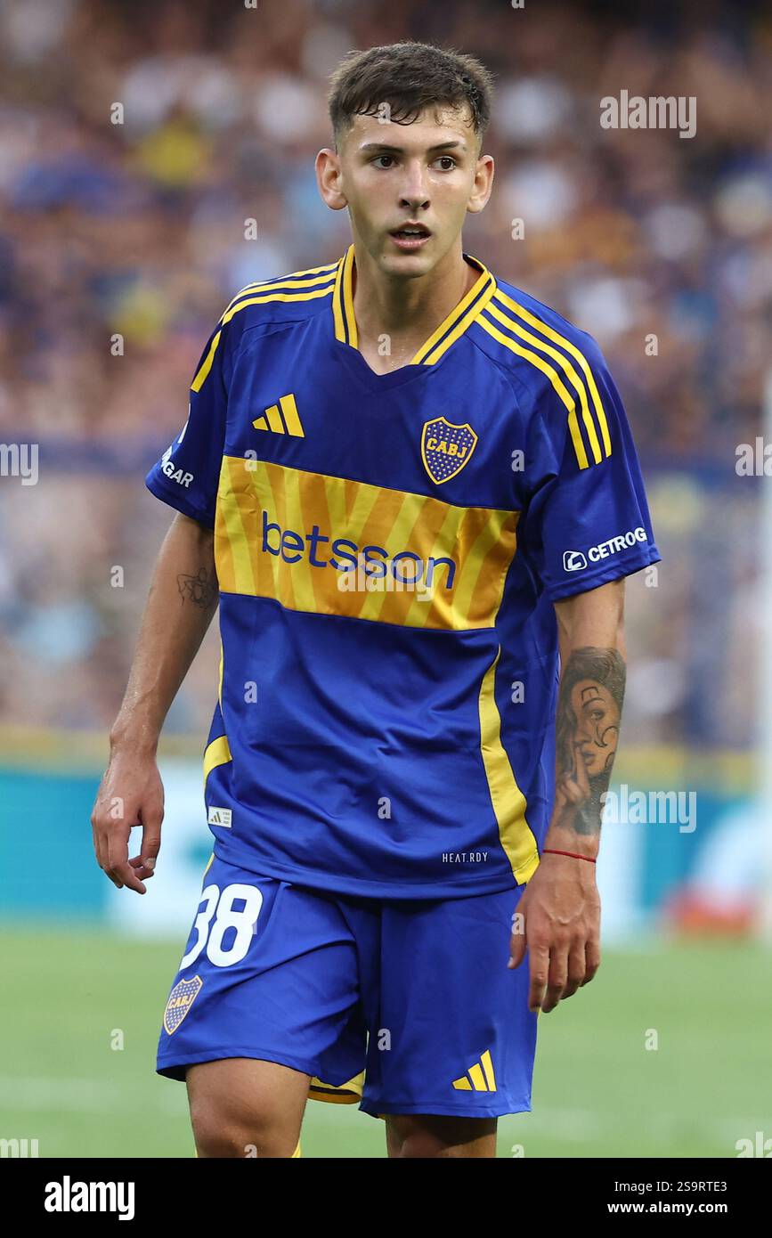 Boca Juniors' midfielder Camilo Rey Domenech looks on during the 2025 ...