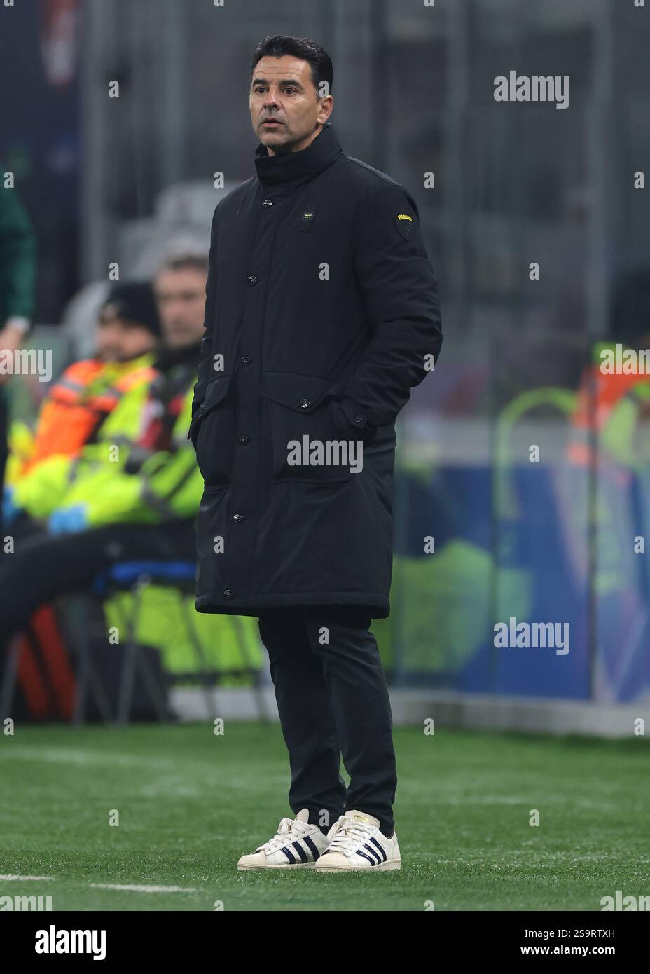 Milan, Italy. 22nd Jan, 2025. Michel Head coach of Girona FC looks on ...