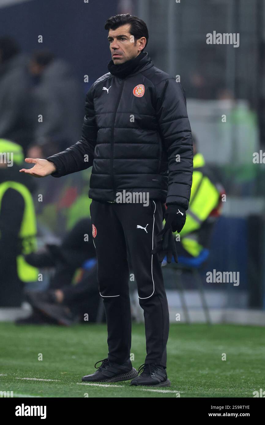 Milan, Italy. 22nd Jan, 2025. Salva Funez Assistant Coach of Girona FC ...