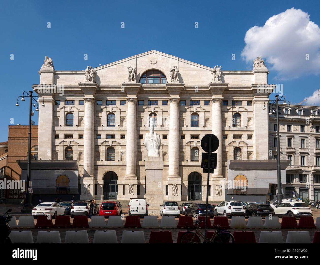 The Finger statue in Milan, Italy Stock Photo - Alamy