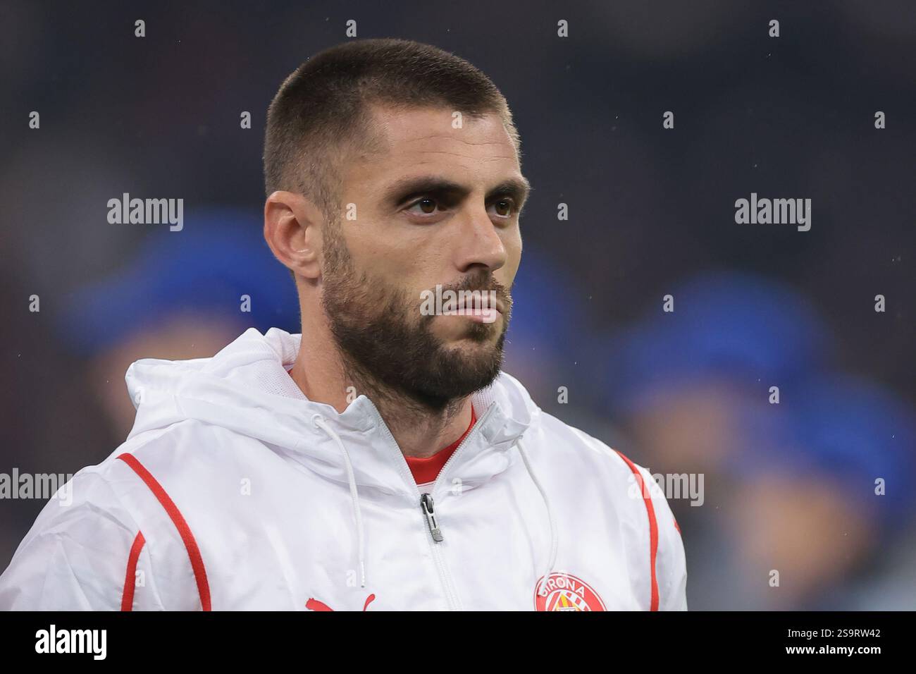 Milan, Italy. 22nd Jan, 2025. David Lopez of Girona FC looks on during ...