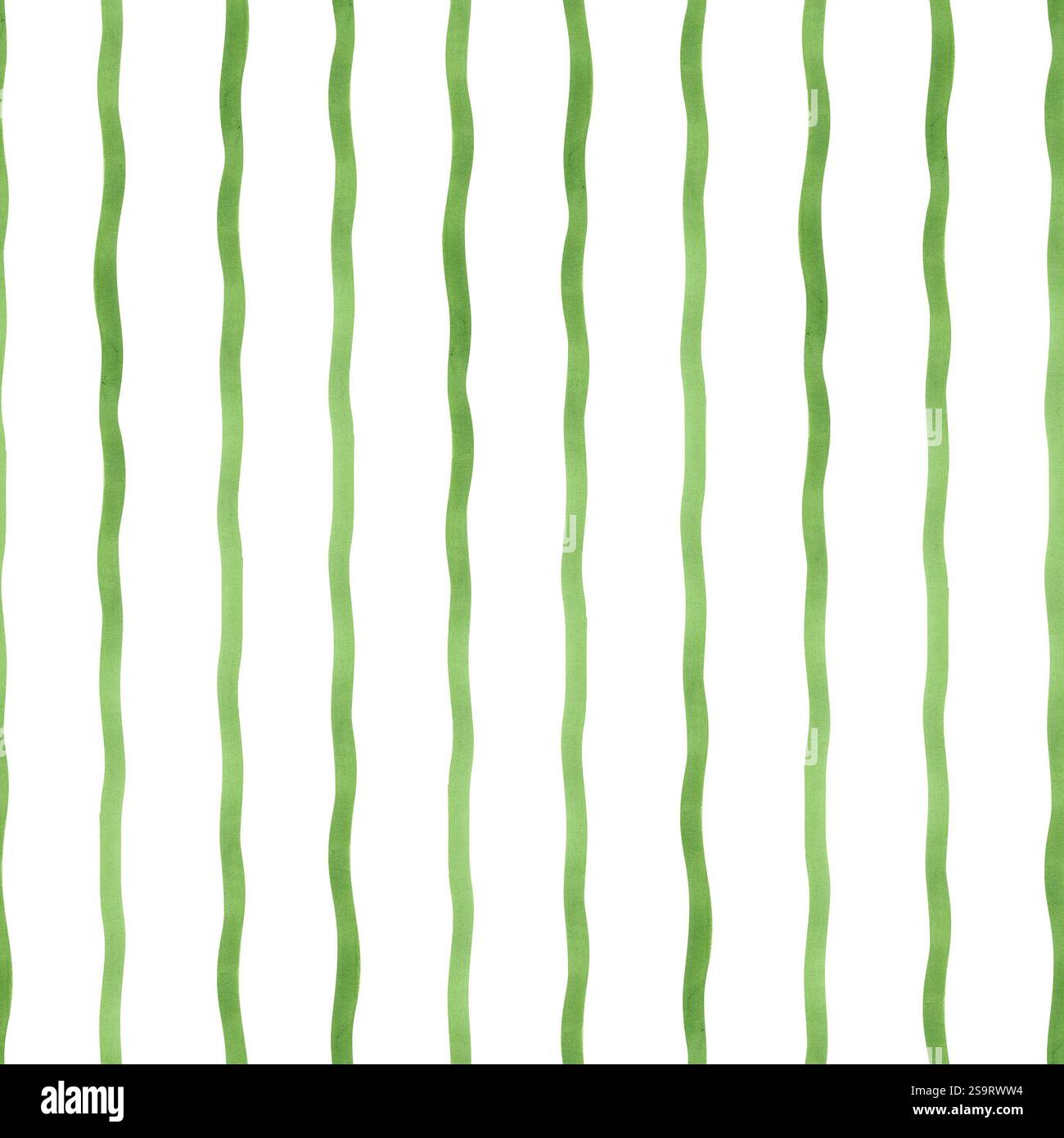 Seamless watercolor vertical wave pattern isolated background. Hand ...