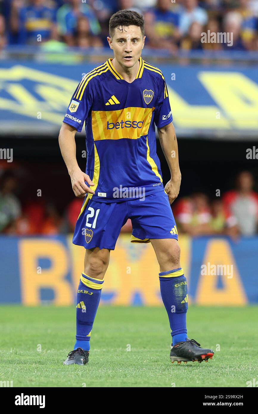 Boca Juniors Spaniard midfielder Ander Herrera looks on during the 2025 ...