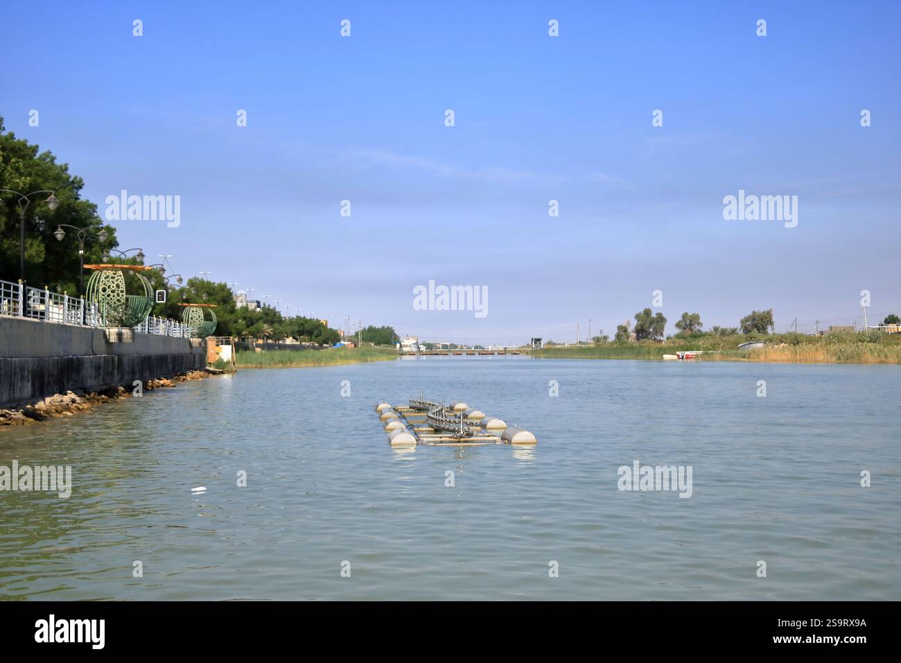 Tigris river at the Euphrates and Tigris confluence, Shatt al-Arab, Al ...