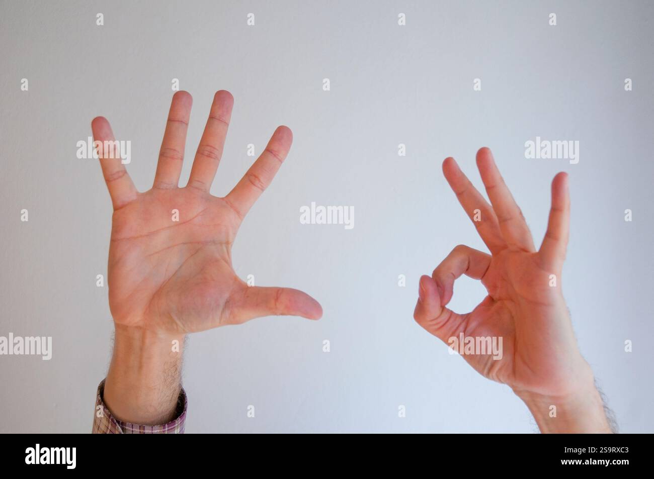 5 dedos cinco dedos hi-res stock photography and images - Alamy