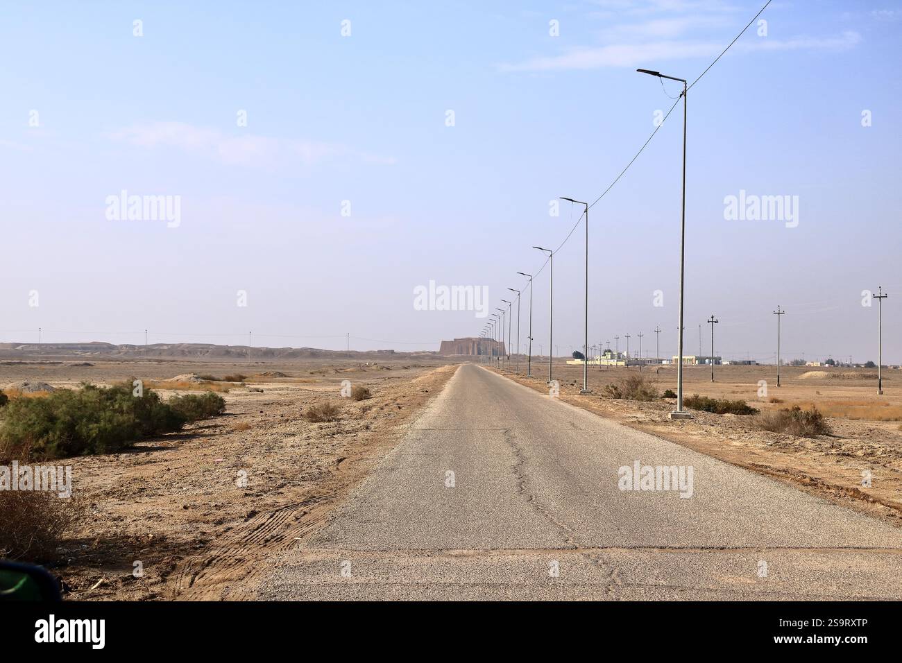the restored ziggurat in ancient Ur, sumerian temple, Iraq Stock Photo ...