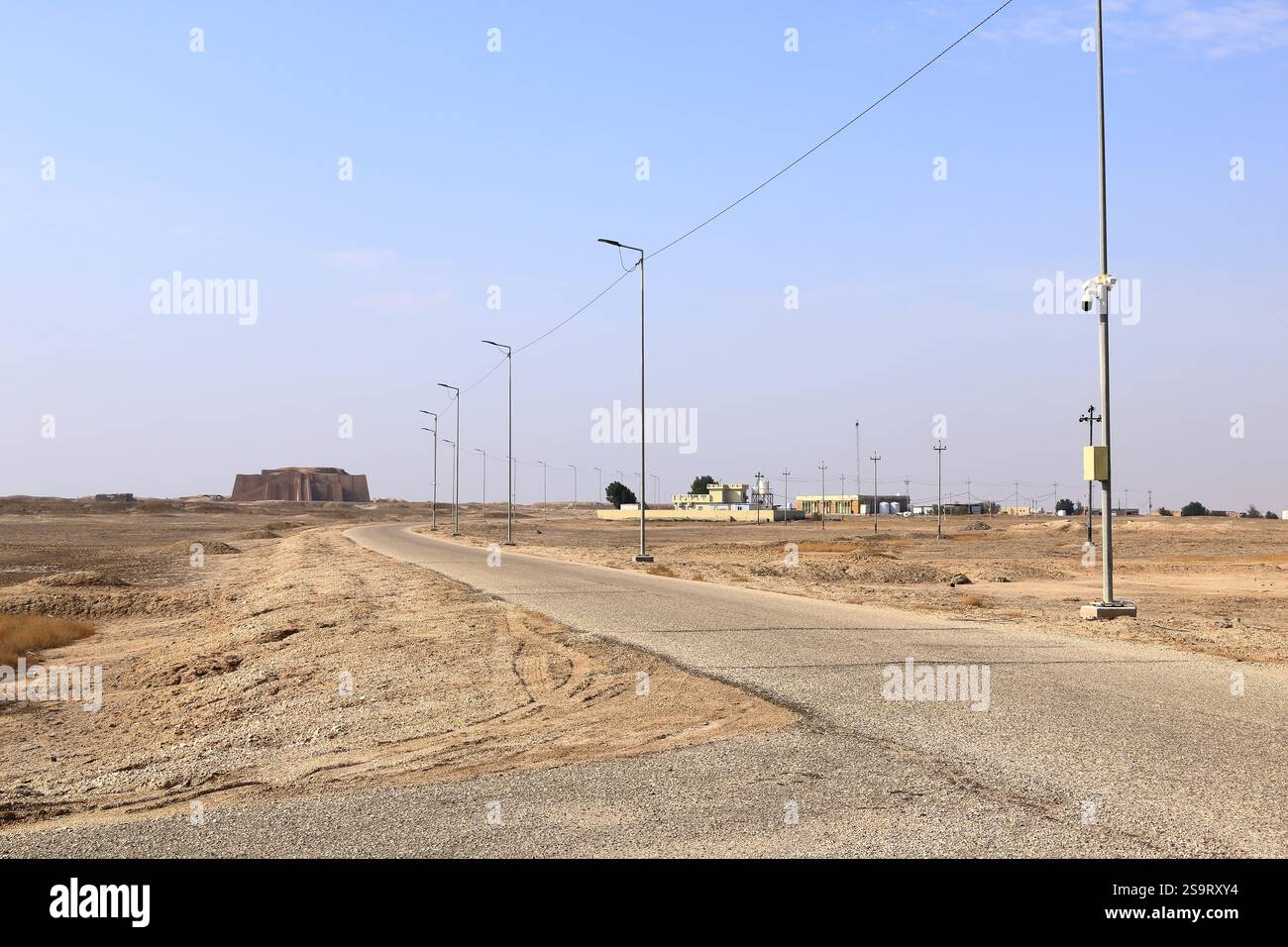 the restored ziggurat in ancient Ur, sumerian temple, Iraq Stock Photo ...