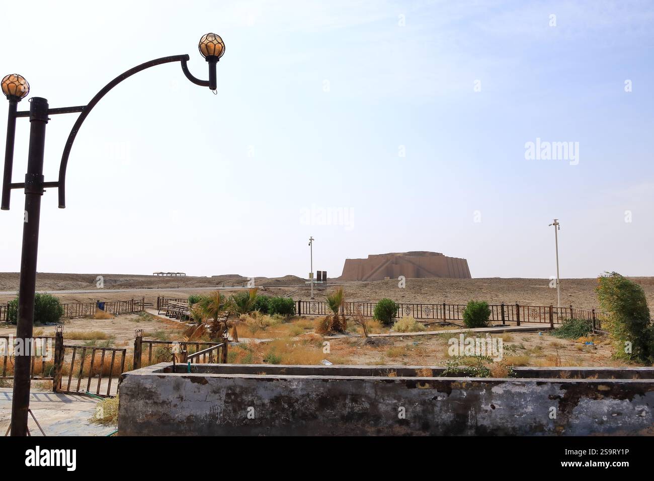 the restored ziggurat in ancient Ur, sumerian temple, Iraq Stock Photo ...