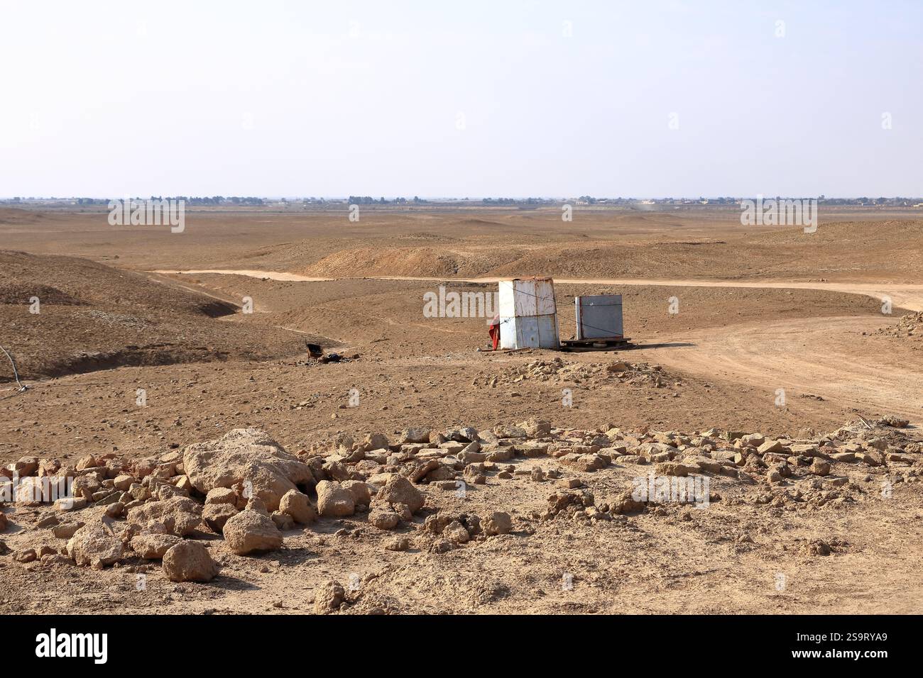 area of the excavation site in the Ancient City of Uruk, Iraq Stock ...