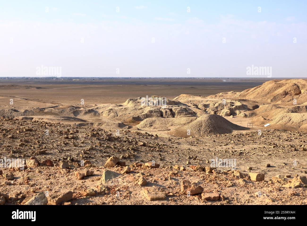 area of the excavation site in the Ancient City of Uruk, Iraq Stock ...