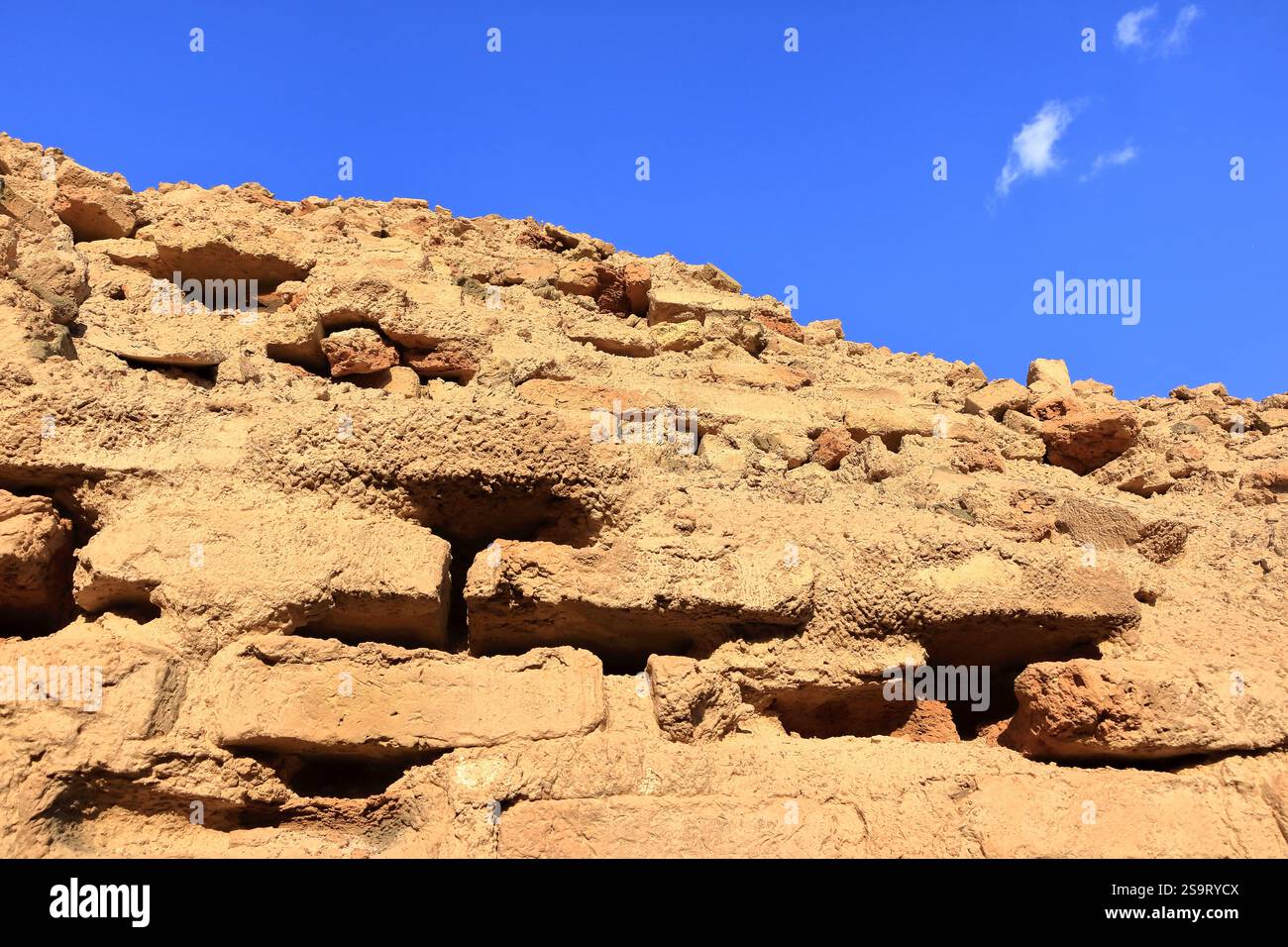 walls and bricks in the excavation site in the Ancient City of Uruk ...
