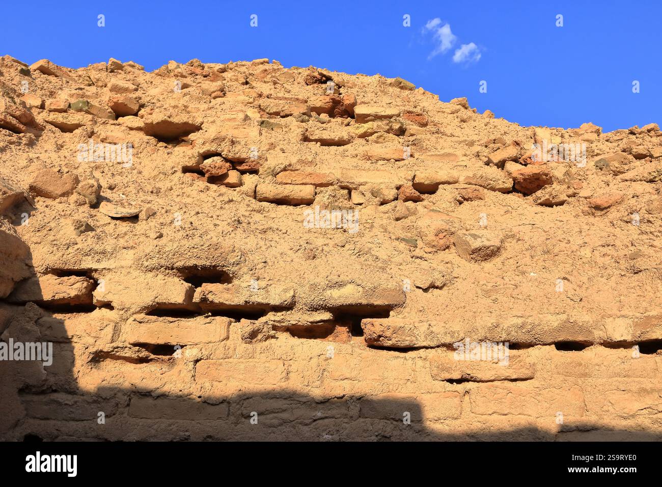 walls and bricks in the excavation site in the Ancient City of Uruk ...