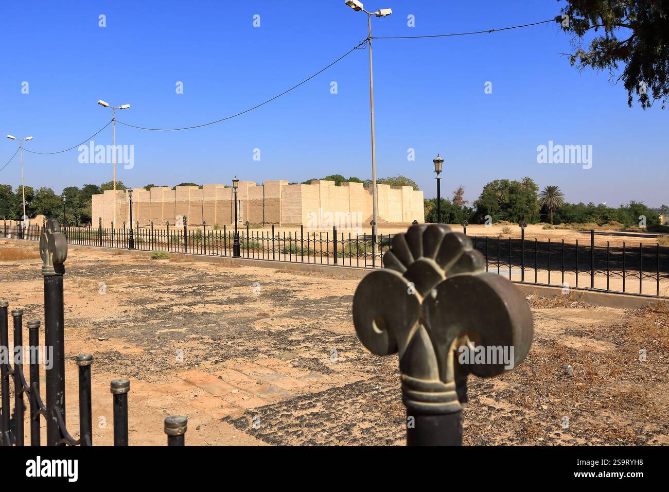 the Street of Procession in the ancient city of Babylon, iraq Stock ...