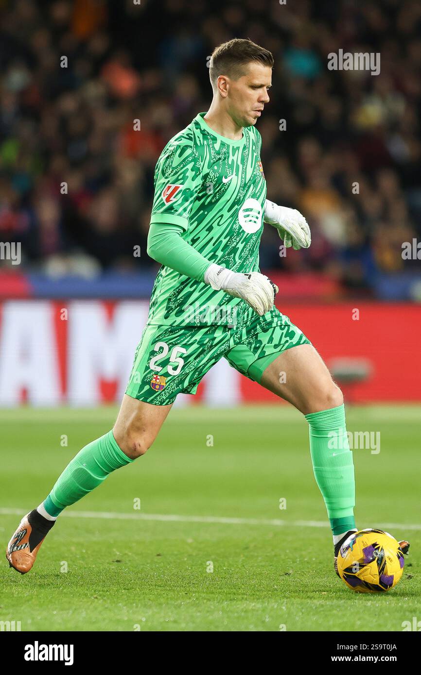 Barcelona, Spain. 26th Jan, 2025. Goalkeeper Wojciech Szczesny (25) of ...