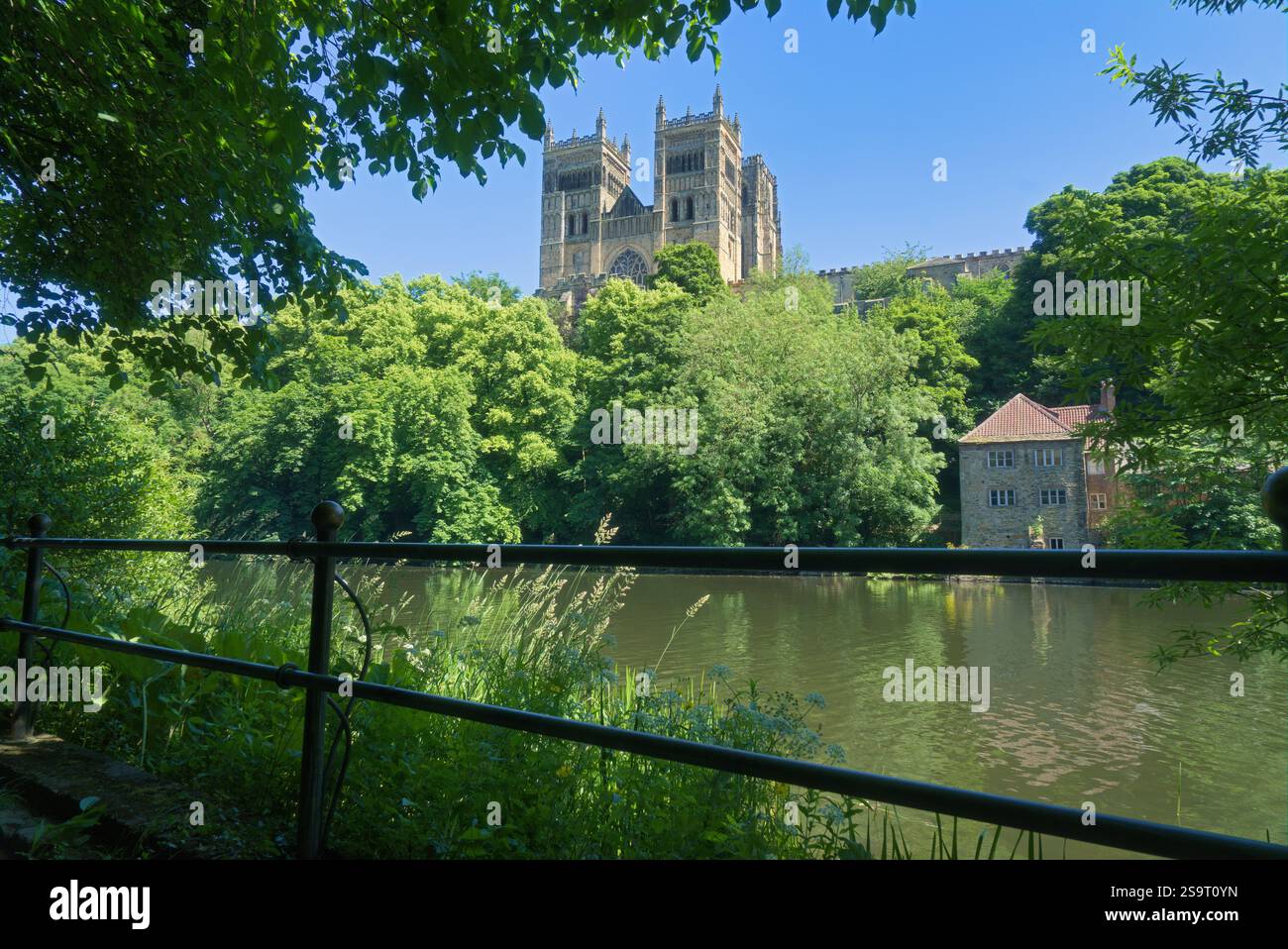 Durham Cathedral, Looking east across the river Wear, from Riverside ...