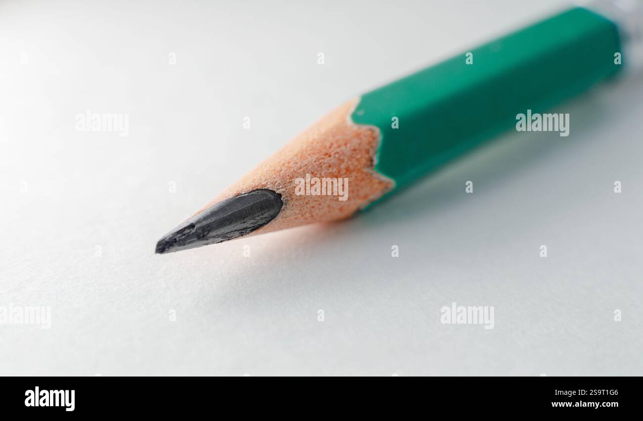 sharpened colored pencil is displayed with the tip in focus Stock Photo ...