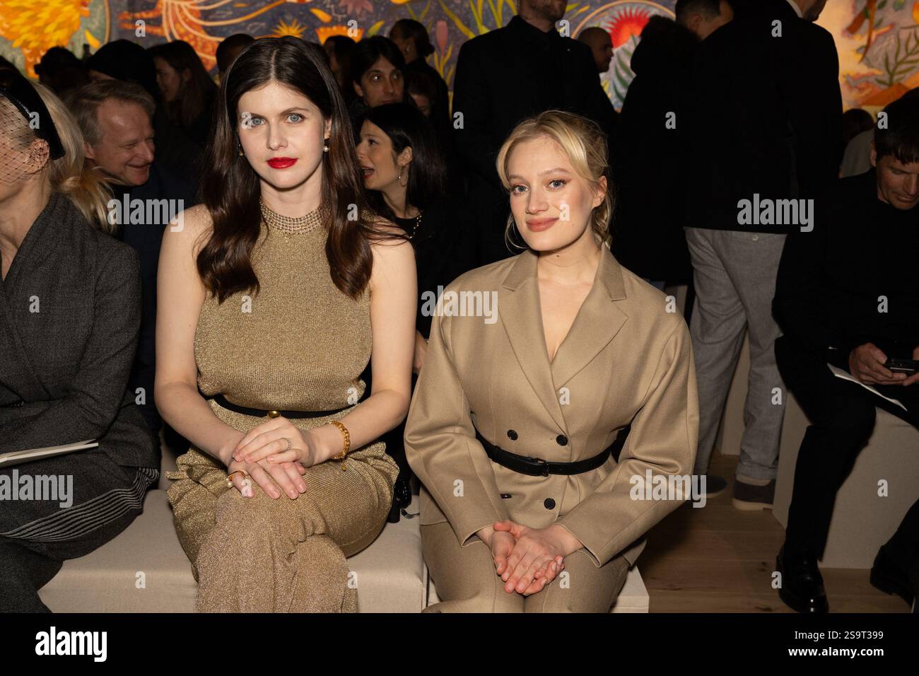Paris, France. 27th Jan, 2025. Alexandra Daddario and Nadia ...