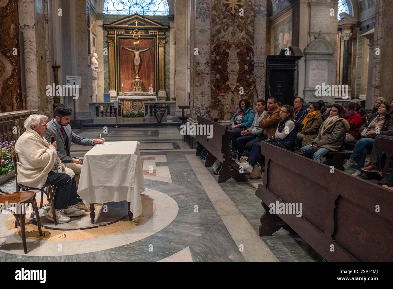 Rome, Italy. 25th Jan, 2025. **NO LIBRI** Italy, Rome, 2025/1/25 ...